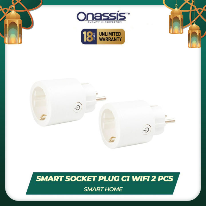 Onassis Smart Bundling Smart Socket Plug C1 Wifi 2Pcs | Lazada Indonesia