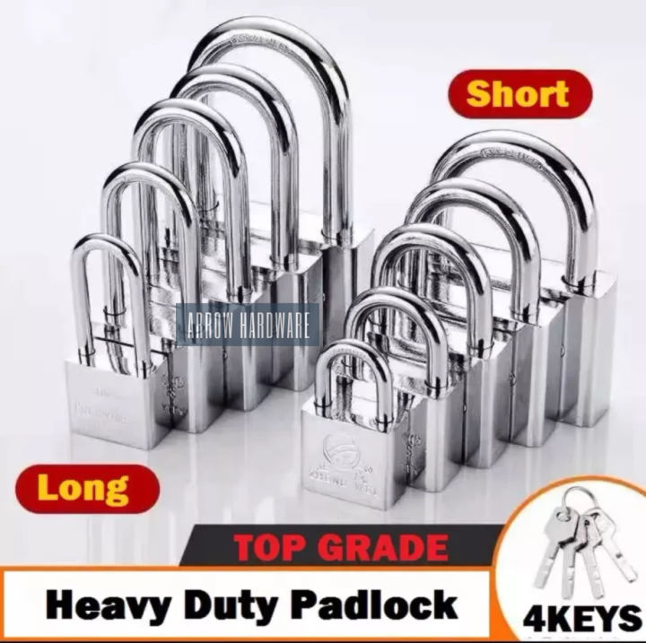 Padlock For Gate Heavy Duty Door Stainless Weatherproof（30mm,40mm, 50mm ...