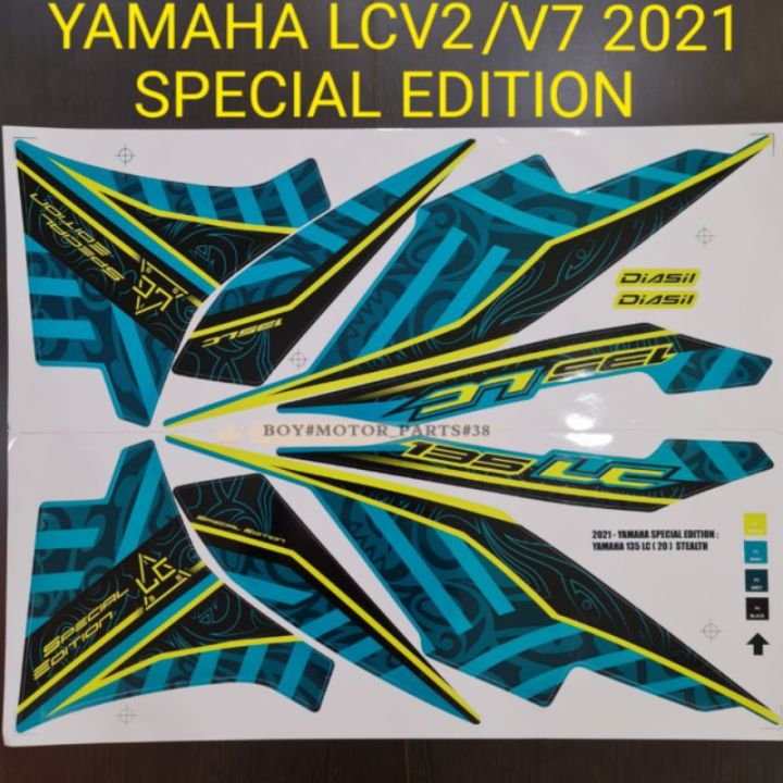 LC135 NEW LCV2 V3 V4 V5 V6 V7 2021 SPECIAL EDITION ( 20 ) BODY STICKER ...