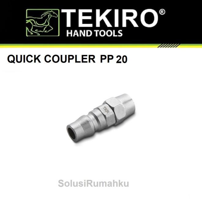 Tekiro Quick Coupler Angin PP20 PP 20 / Nepel Selang Kompresor / Nipel Sambungan Fitting Plug ...