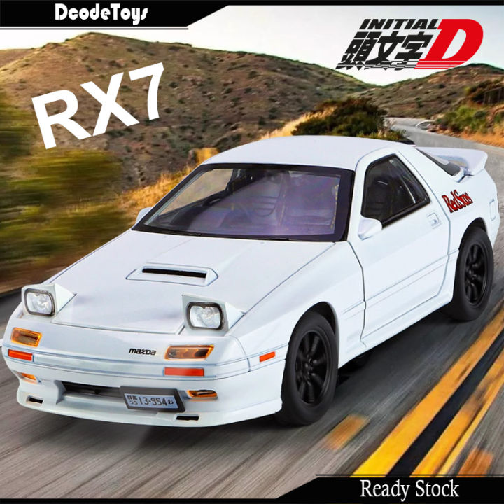 1/24 MAZDA RX-7 马自达 RX7-FC RX7 Initial D 头文字D die-cast model collection ...