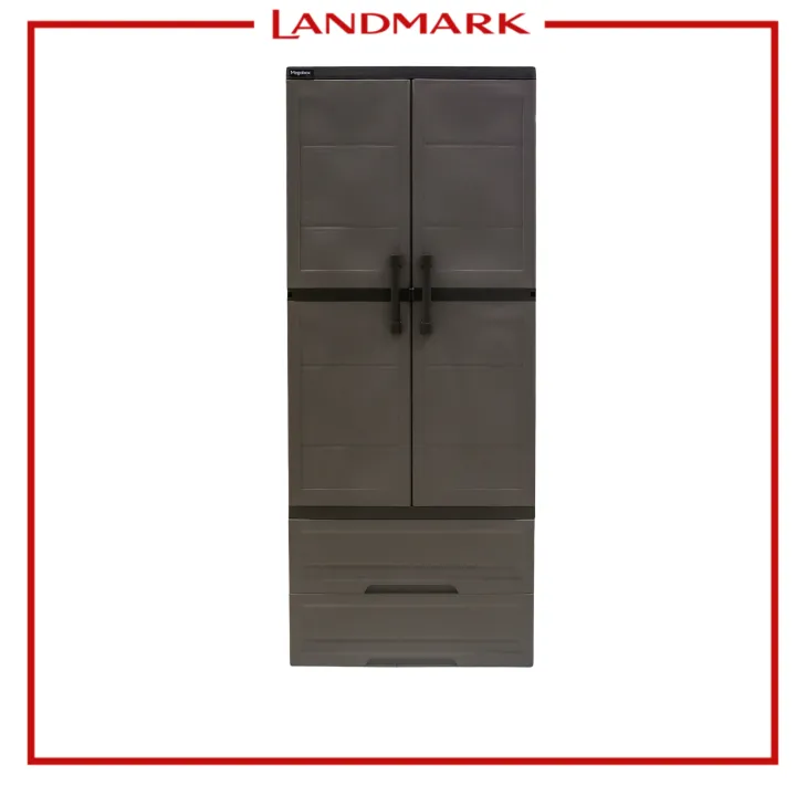 Megabox Wardorbe Cabinet with 2 Drawers 72.40 x 46.36 x 172cm (MG-186 ...