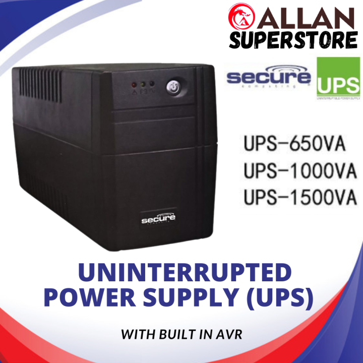 Allan Superstore Secure 650VA UPS with built in AVR | Lazada PH