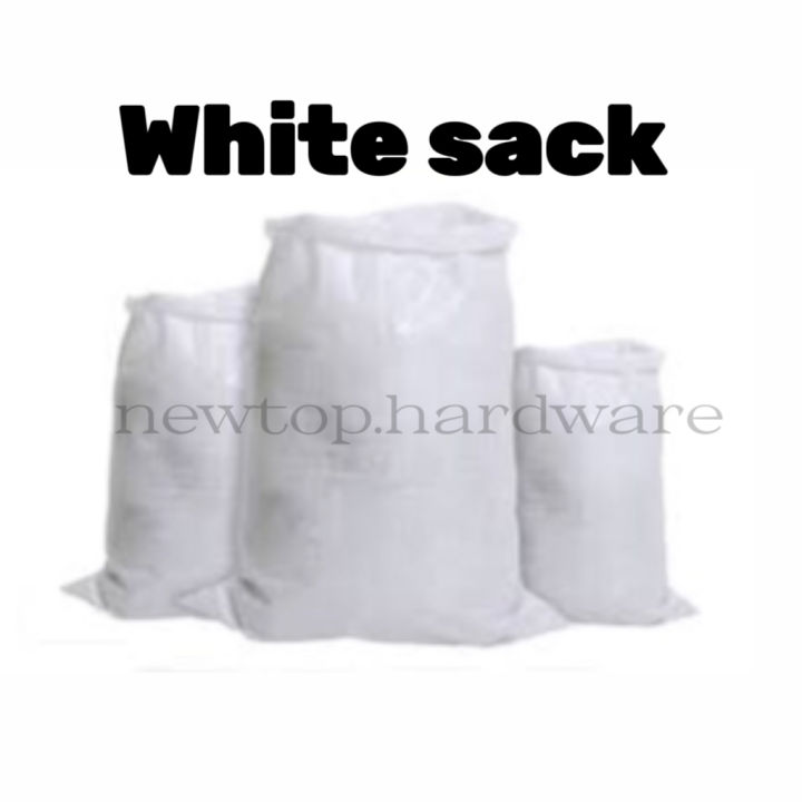 WHITE SACK WITH CLEAN SACK(SMALL,MEDIUM & LARGE)100KG -25KG WHITE SACK ...