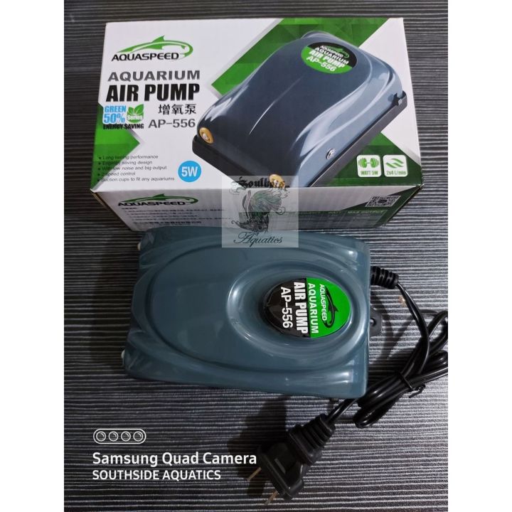 AQUASPEED AP-556 (5W) Aquarium Dual Air Pump | Lazada PH