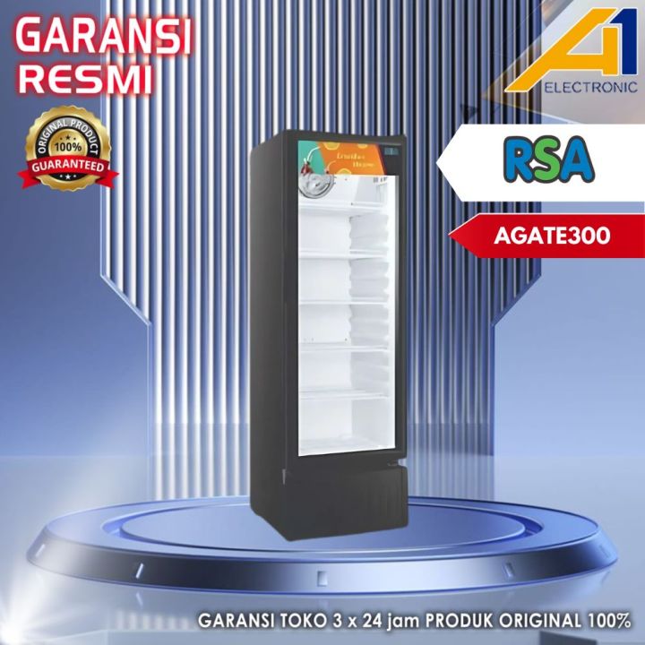 RSA Showcase AGATE300 / AGATE 300 , Display Cooler 5 Rak 282 Liter ...