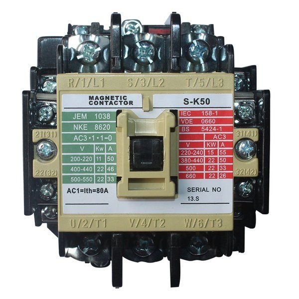 EELIC COM-SK Contactor Ac Magnetic 3P AC 20A 220V 380V 440V 50 - 60 Hz coil ADA PILIHAN TYPE ...