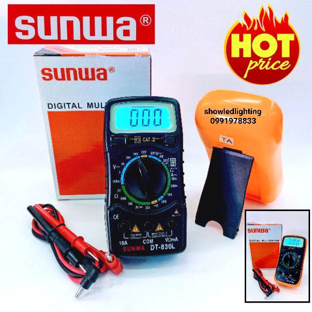 มัลติมิเตอร์ ดิจิตอล SUNWA DT-830L Digital Multimeter มิเตอร์วัดไฟ มิเตอรดิจิตอล เครื่องมือวัดไฟ ...