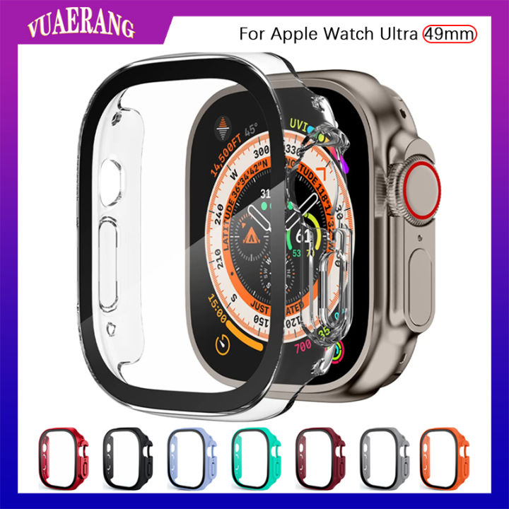VUAERANG Glass with Cover for Apple Watch Ultra 49mm Smartwatch PC ...