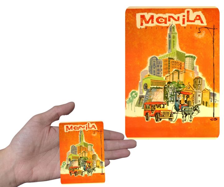 Philippines Tourist Spot Design Rubber Ref Magnet Souvenir (Manila ...