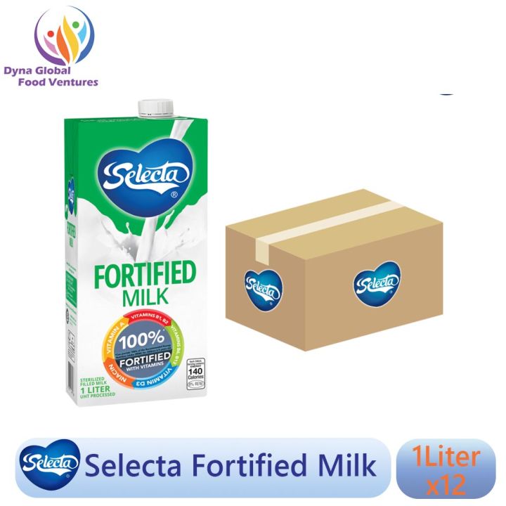 Selecta Fortified Milk 1 Liter - Pack of 12 | Lazada PH
