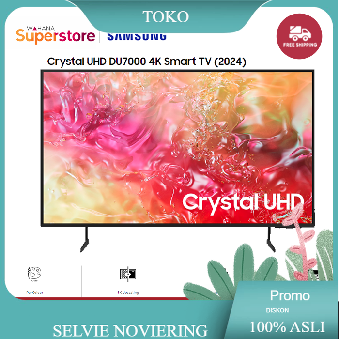 Samsung Smart TV Crystal UHD DU7000 4K 55 Inch - 55DU7000 | 55 DU7000 ...