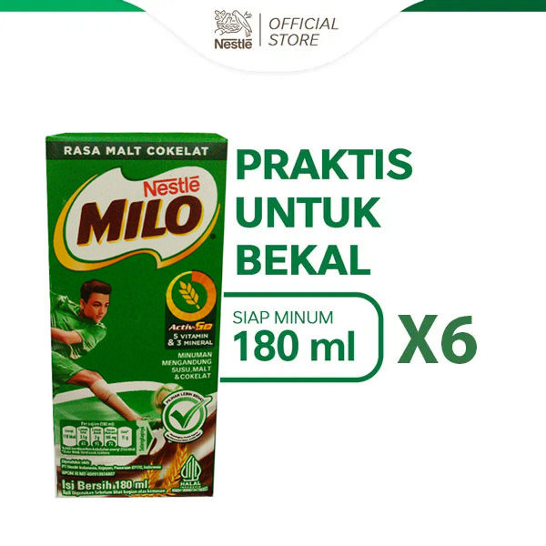 MILO ACTIV-GO UHT 180ml x 6pc | Lazada Indonesia