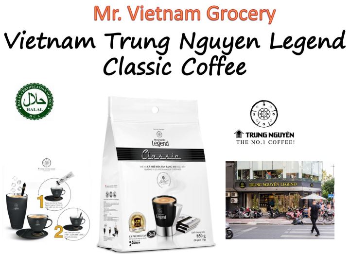 Vietnam Trung Nguyên Legend Classic Coffee/Cà phê (50 Sachets x17g ...