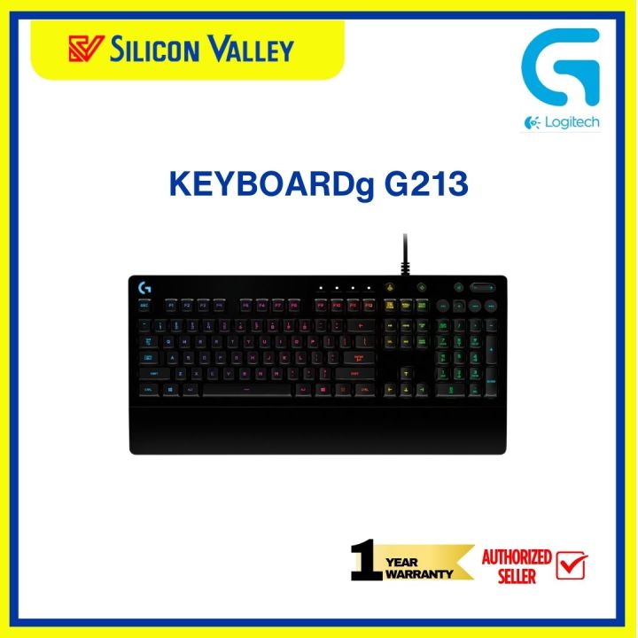 Logitech G213 Prodigy Gaming Keyboard with RGB Lighting & Anti-Ghosting ...