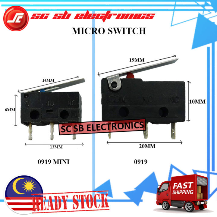 0919 / 0919MINI MICRO SWITCH MICRO LIMIT SWITCH CONTACT SWITCH TOUCH ...