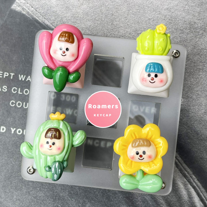 Nút Bàn Phím Cơ Keycap Hoa Hướng Dương Xương Rồng Dễ Thương | Lazada.vn