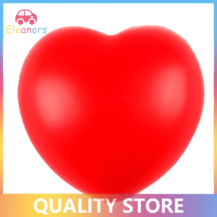 [Eleanor] Heart Shaped Stress Relief Squeeze Soft Foam Ball Hand Wrist ...