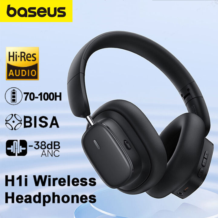 Baseus H1/H1i Wireless Headphones 40dB ANC Active Noise Cancelling ...