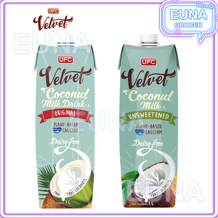 UFC Velvet Coconut Milk Unsweetened/Original 1L [Thailand] | Lazada