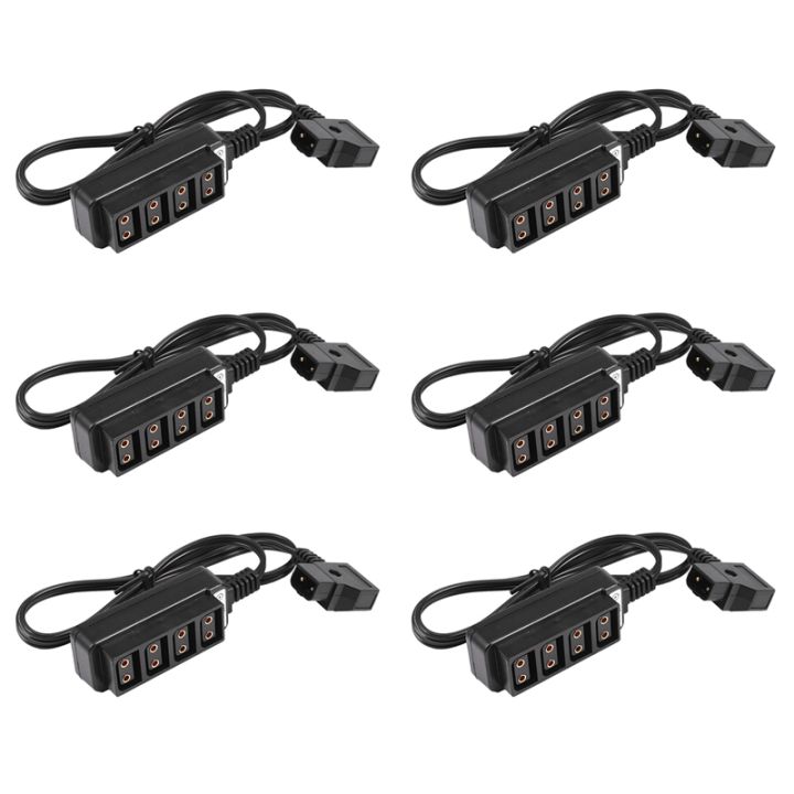 6X Male D-Tap B Type Power Dtap Tap to 4 Female P-Tap Ptap Hub Adapter ...