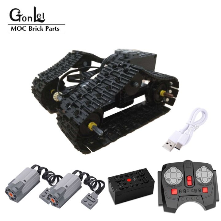 NEW Technical Fast Tracked Chassis RC Electric Tank Building Blocks ...