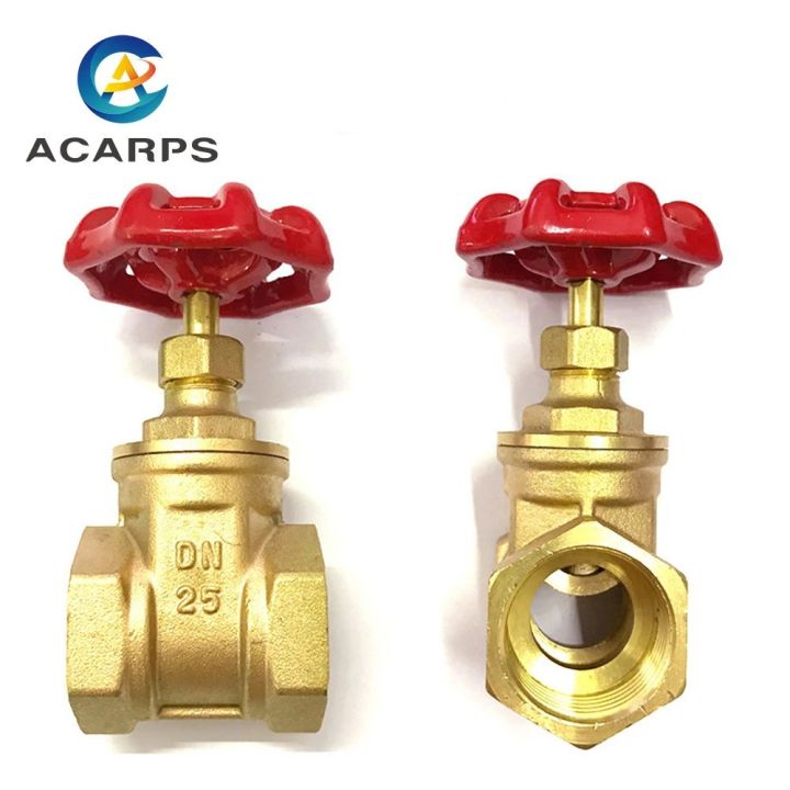 1/4" 3/8" 1/2" 3/4" 1" inch Brass gate valves DN15 20 25 water valve ...
