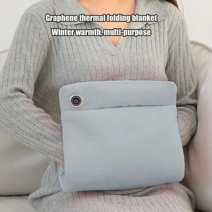 Hand Warmers Rechargeable Plush Graphene Heated Hand Muff Fast Heated ...
