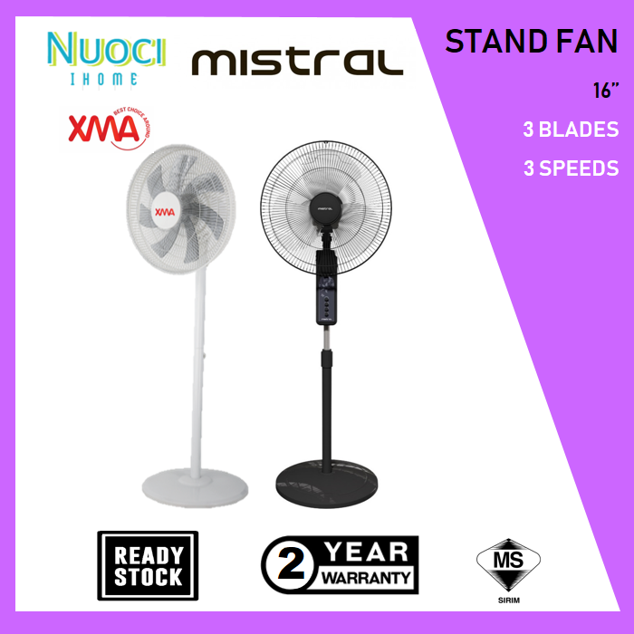 Mistral XMA Stand Fan 16'' MSF1682 XMA-2168SF 2in1 Stand Fan 16 ...