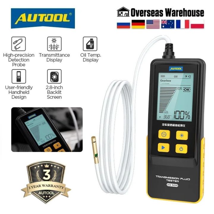 AUTOOL AS505 ATF Exchanger Transmission Oil Tester Digital Display for ...