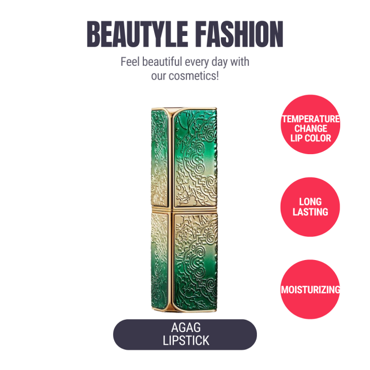 AGAG Charm Temperature Change Tricolor Lipstick | Lazada