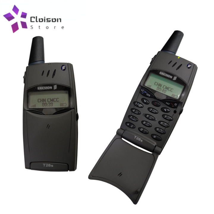 Original Ericsson T28s Unlocked Feature Phone 2G GSM Black Color Mobile ...