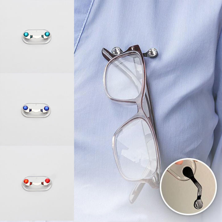 1pc Multifunction Magnetic Hang Eyeglass Holder Glasses Hook Sunglasses ...