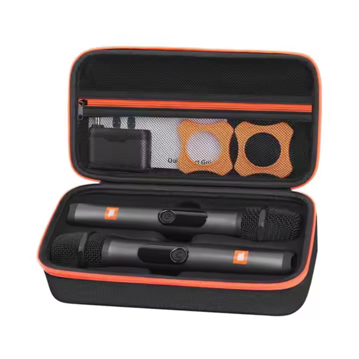 Wireless Microphone Case Waterproof Shockproof Handheld Dual Mic Hard ...