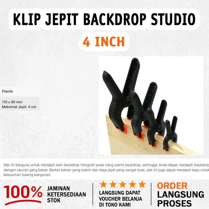 Backdrop | Klip Jepit Backdrop Studio Fotografi & Papan Woodworking ...