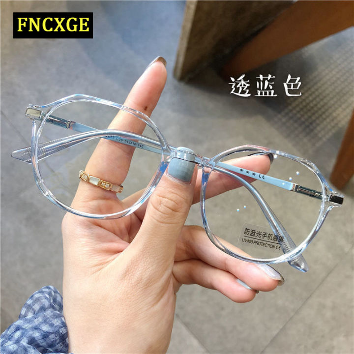 FNCXGE Fashion Blue Light minus Kacamata 0~-600 Wanita Korea Retro Anti Radiasi Komputer Optik ...