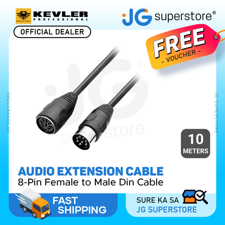 KEVLER 8-Pin Female to Male DIN Audio Extension Cable for Conference ...