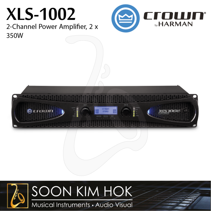 CROWN XLS-1002 Two-Channel Power Amplifier, 2 x 350W @ 4Ω (XLS1002 ...