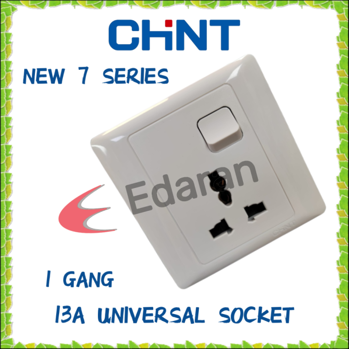 CHINT NEW7-G442 13A 1G UNIVERSAL SWITCHED SOCKET OUTLETS | Lazada