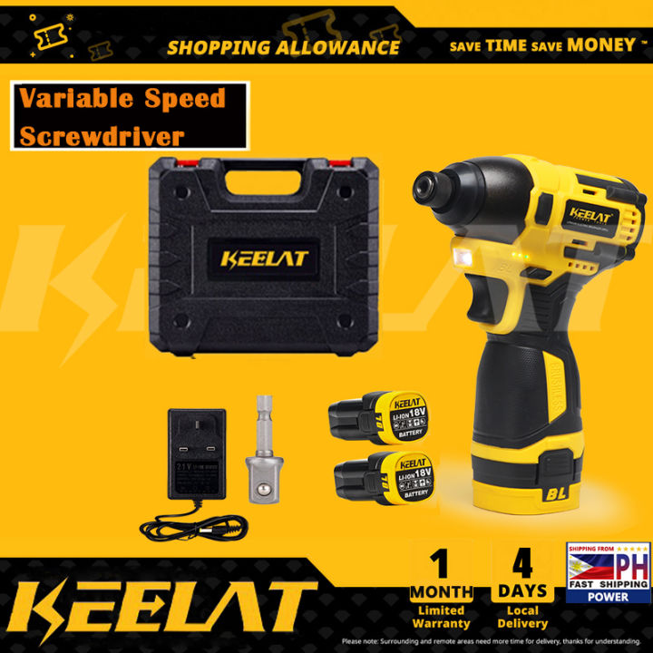 KEELAT KCID01 Cordless Screwdriver Distornilyador Portable Rechargeable ...
