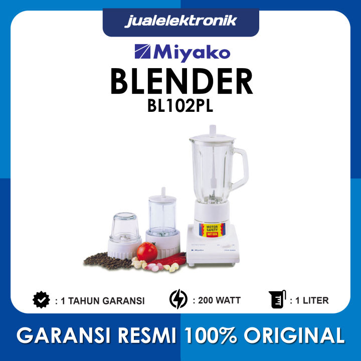 Miyako BL102PL / BL-102 PL / BL 102 PL - Blender Plastik Penghalus ...
