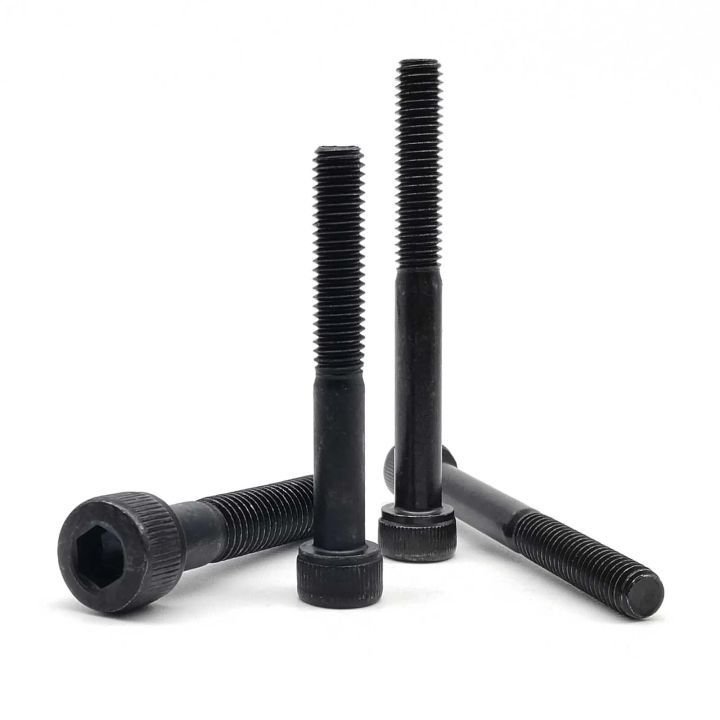 Lengthened Over Long M5 M6 M8 100Mm Black Grade 12.9 Steel Part Half ...