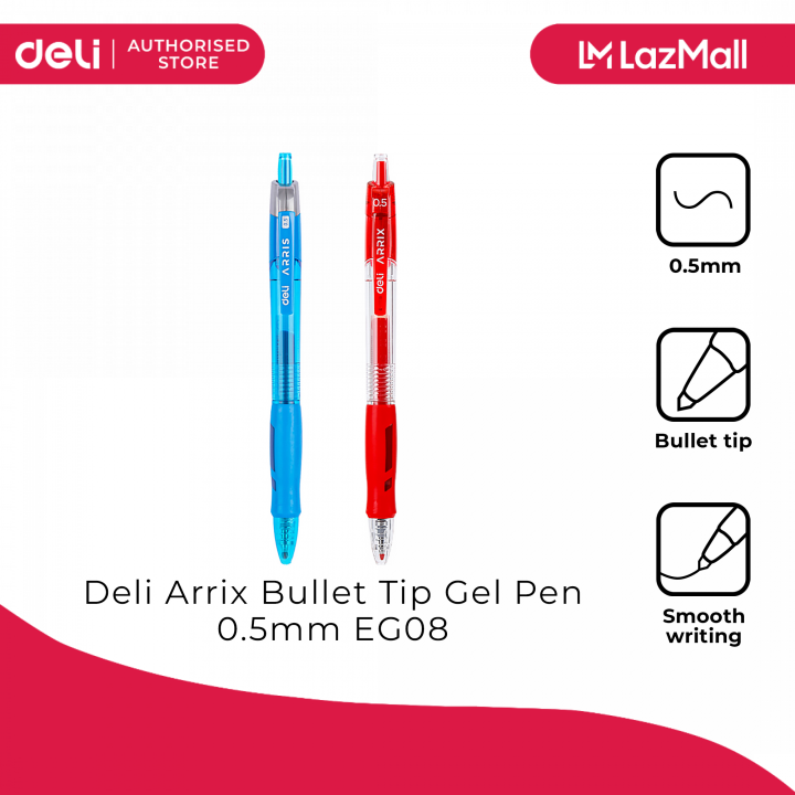 Deli EG08 Arrix Bullet Tip Gel Pen 0.5mm 1PC | Lazada PH