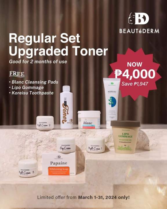 Beautederm Regular Set Upgrade with FREEBIES | Lazada PH