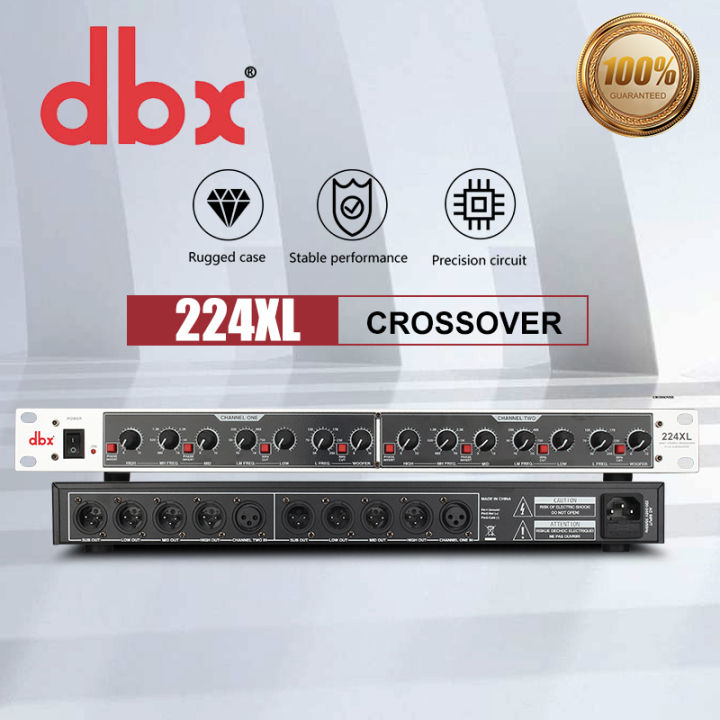 DBX 224XL/223XL/234XL Professional 4-way electronic crossover (white)Ultra low bass stage bar ...
