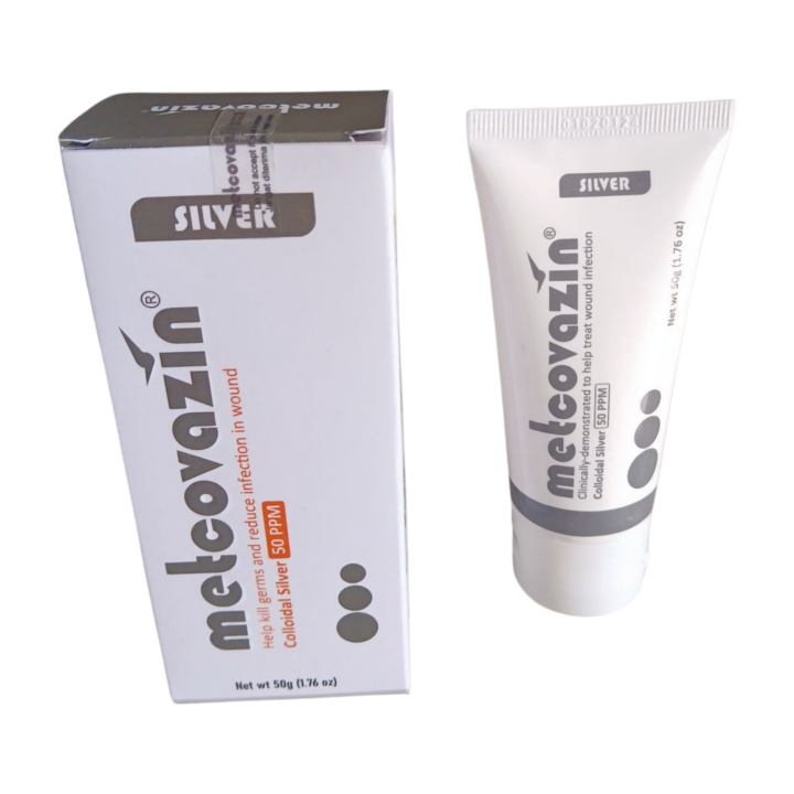 Metcovazin Silver Gel 50 Gram - Antibakteri Perawatan Pecah-Pecah Wound ...