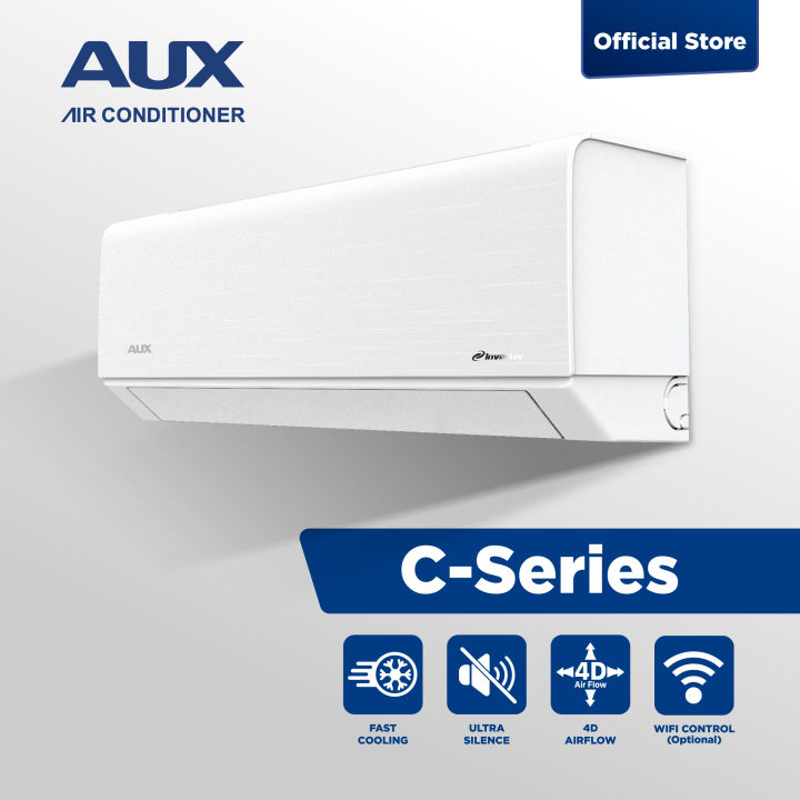 AUX C-Series Inverter Air Conditioner R32 Aircond 4 Star Energy Saving - 1.0HP / 1.5HP / 2HP / 2 ...