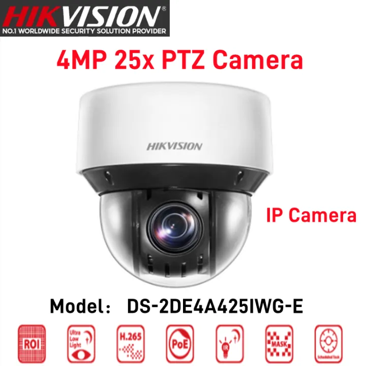 Hikvision IP Camera 4MP 25X Zoom HD Smart IR 50m PTZ Camera Network ...