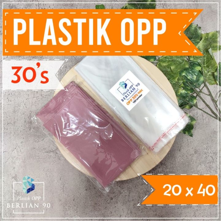 20x40 cm Plastik Opp 30's micron isi 100 lembar | Lazada Indonesia