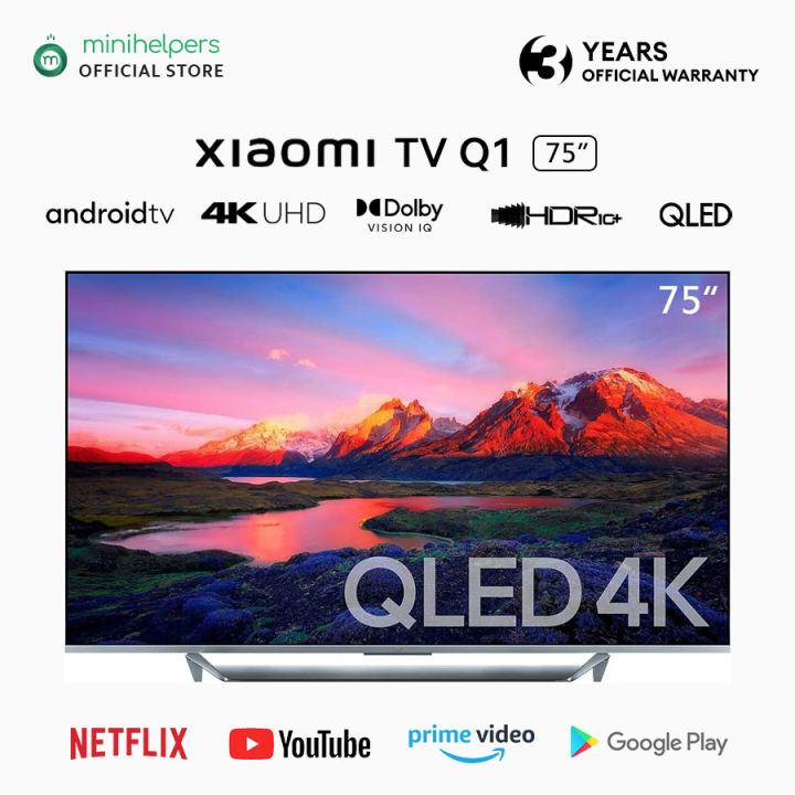 Xiaomi Mi TV Q1 75 INCH QLED 4K Smart Android TV 120Hz Display 2GB RAM ...